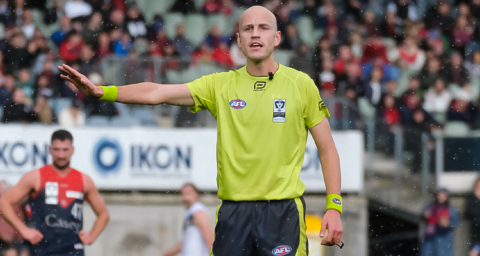 Martin Rodger runs out for AFL debut - AFLUA